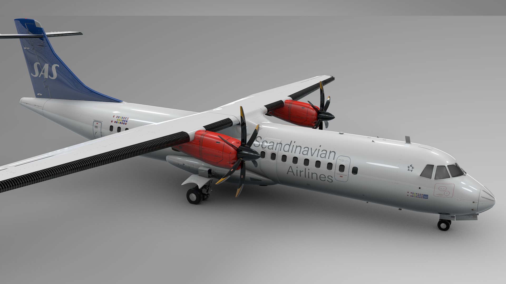 ATR 72 SCANDINAVIAN Airliners L1686 3D model - TurboSquid 1901164