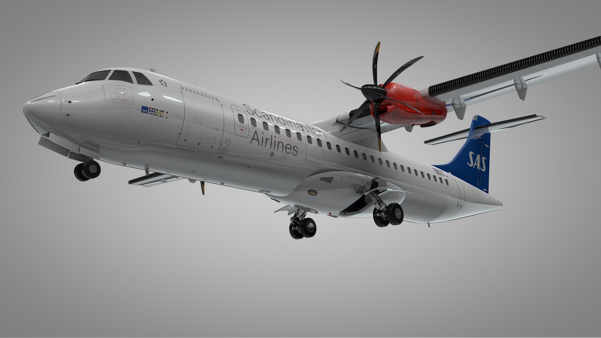 ATR 72 SCANDINAVIAN Airliners L1686 3D model - TurboSquid 1901164