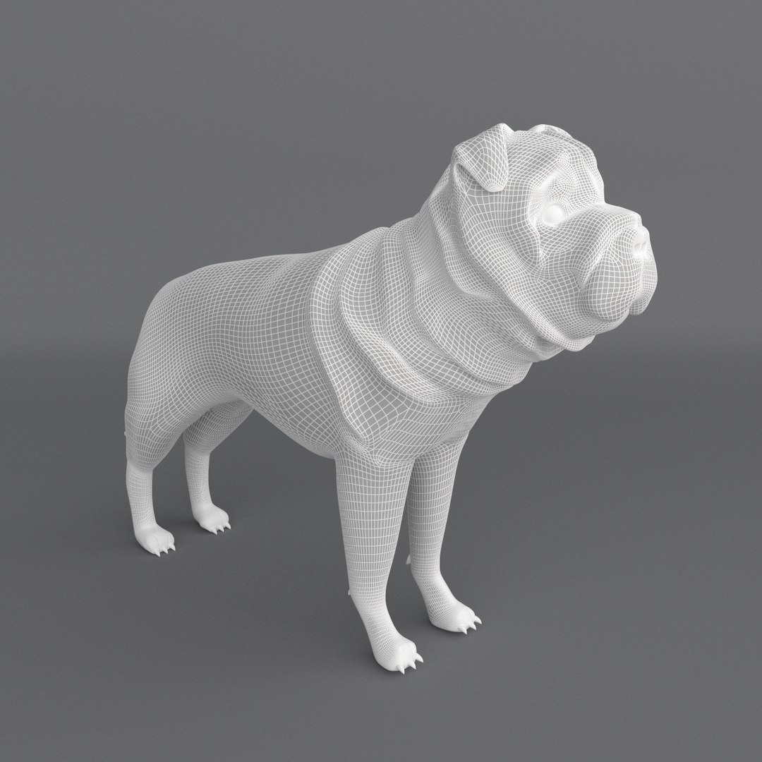 3d ori pei dog model