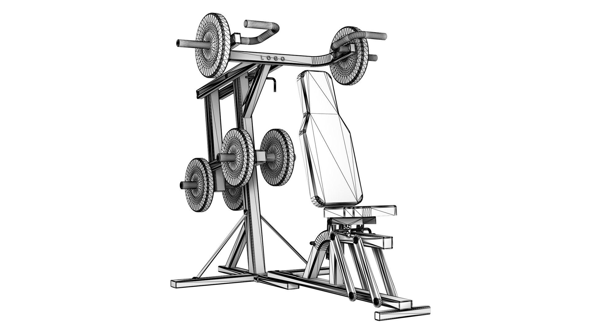 Gym Multi Sholder Press Machine 3D Model - TurboSquid 1820712