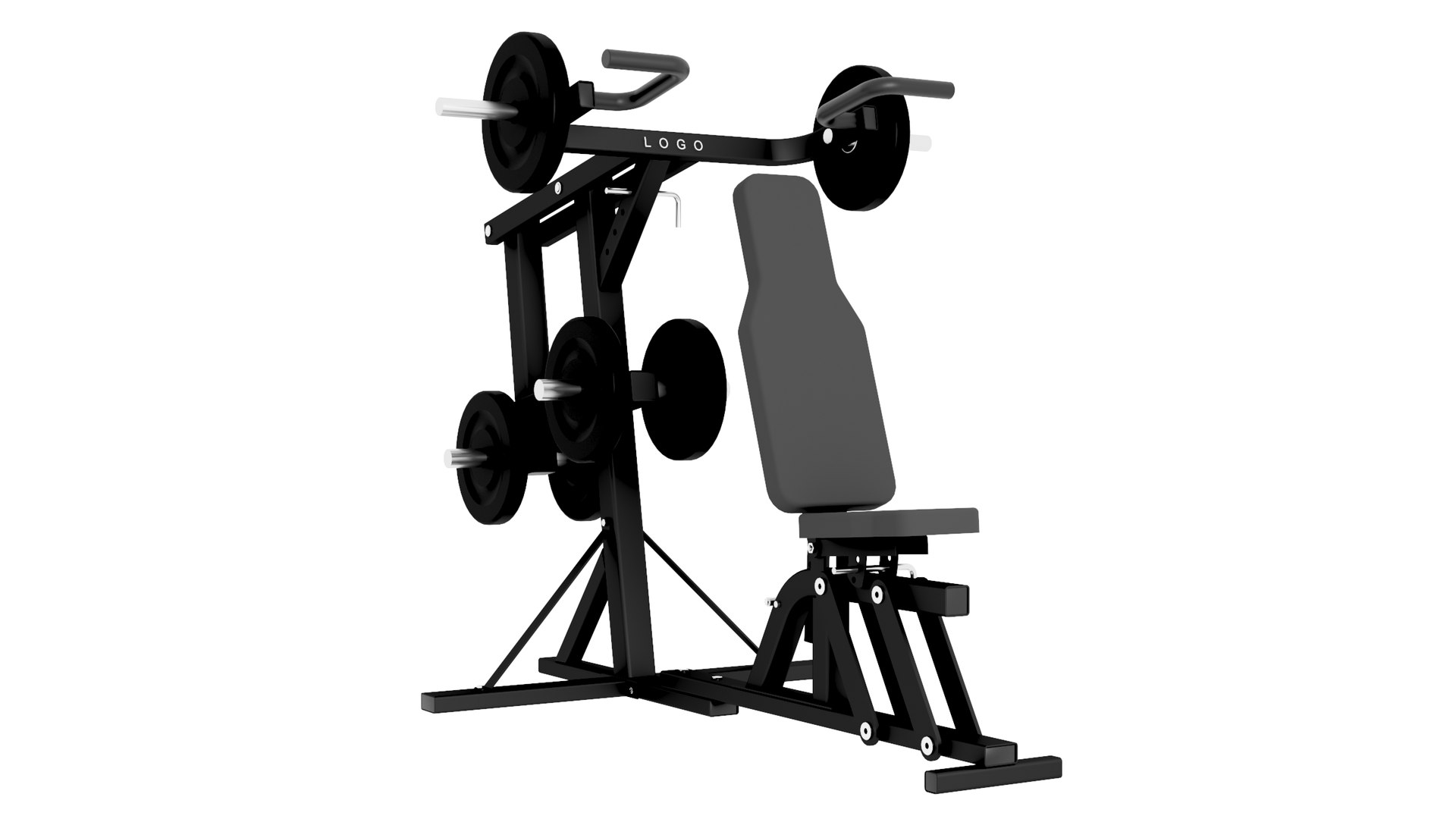 Gym Multi Sholder Press Machine 3D Model - TurboSquid 1820712