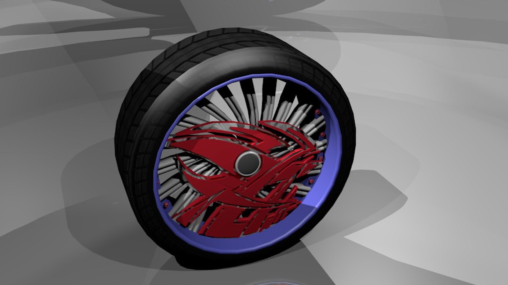 car wheel 2 3d model