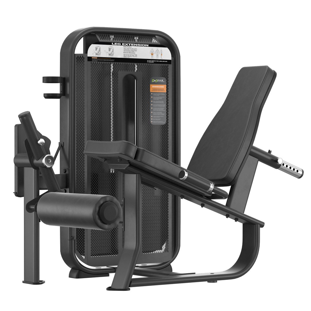 DHZ Fitness E-7002 Leg Extension 3D Model - TurboSquid 1945607