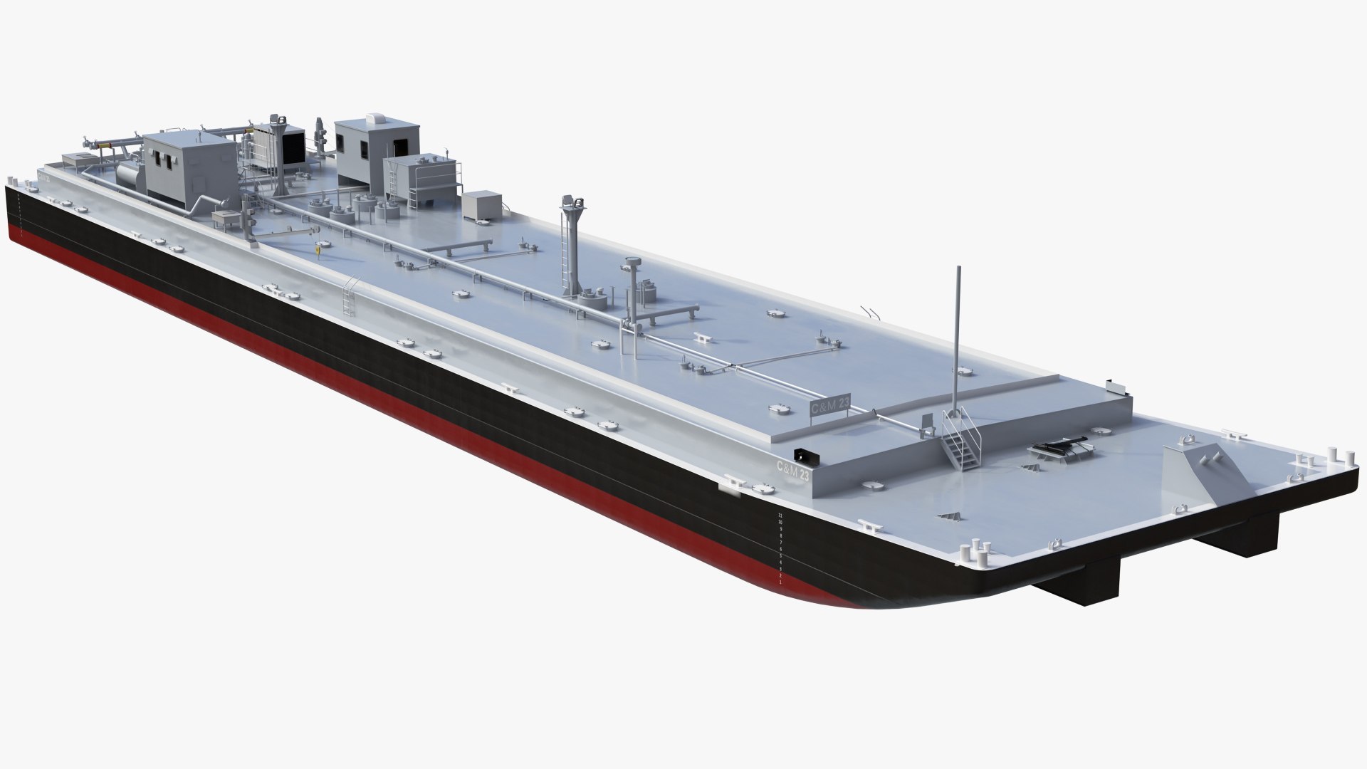 3D Model TSGI Tank Barge - TurboSquid 2295236