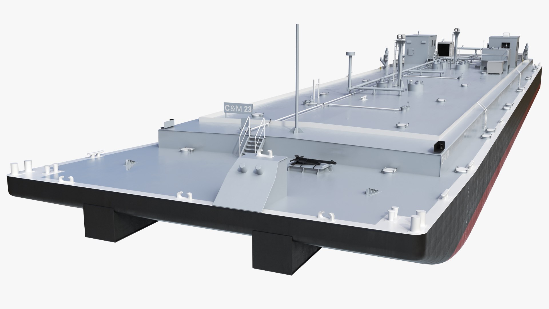 3D Model TSGI Tank Barge - TurboSquid 2295236