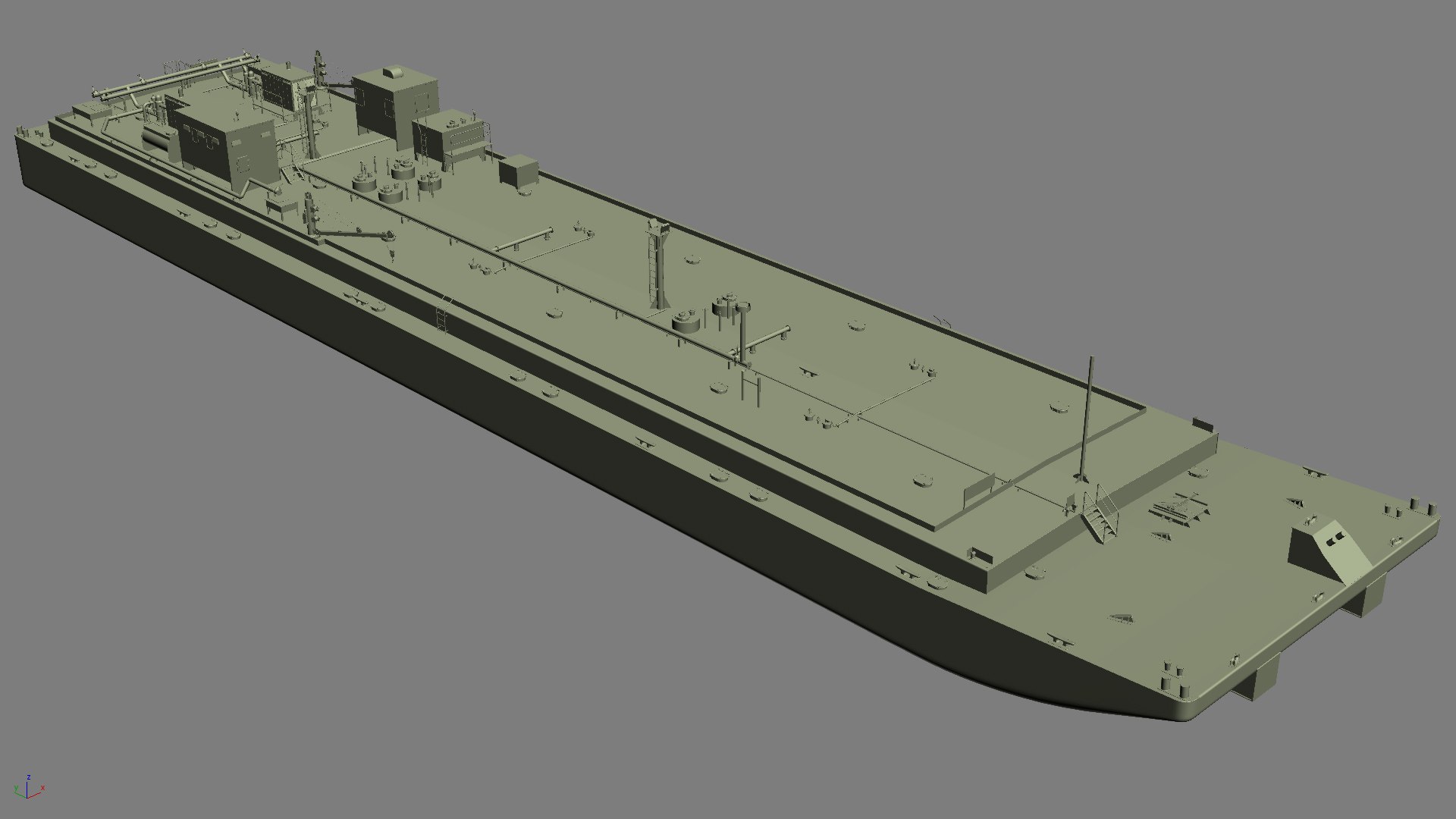 3D Model TSGI Tank Barge - TurboSquid 2295236