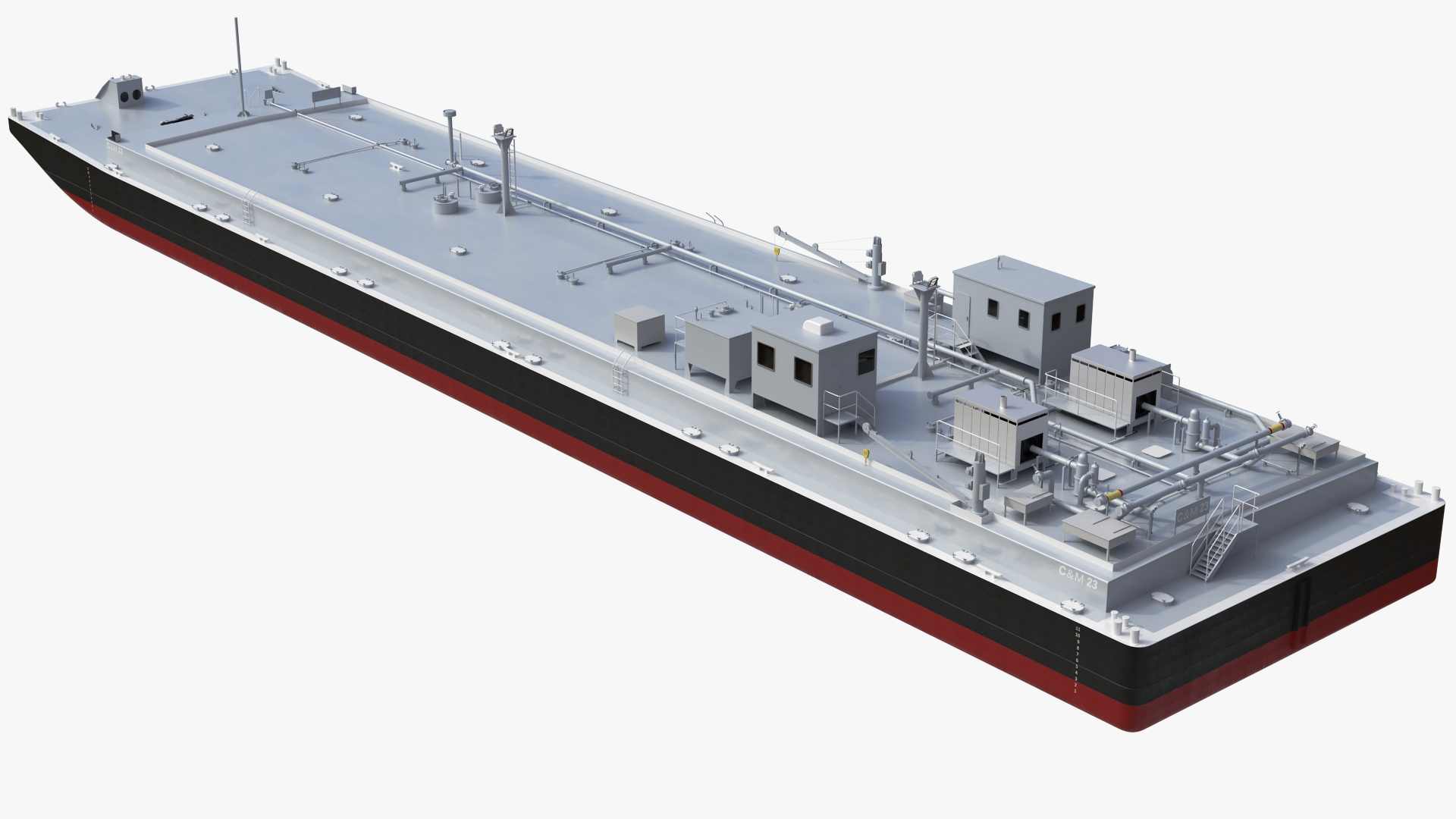 modelo 3d Barcaza cisterna TSGI - TurboSquid 2295236
