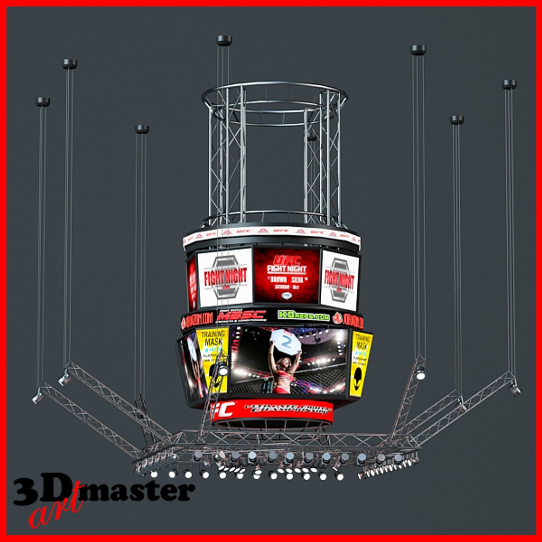 Jumbotron Scoreboard Tron 3D Model - TurboSquid 1161835
