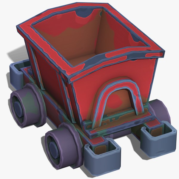 Stylized Mine Wagon - PBR Game Ready 3D model - TurboSquid 2049879