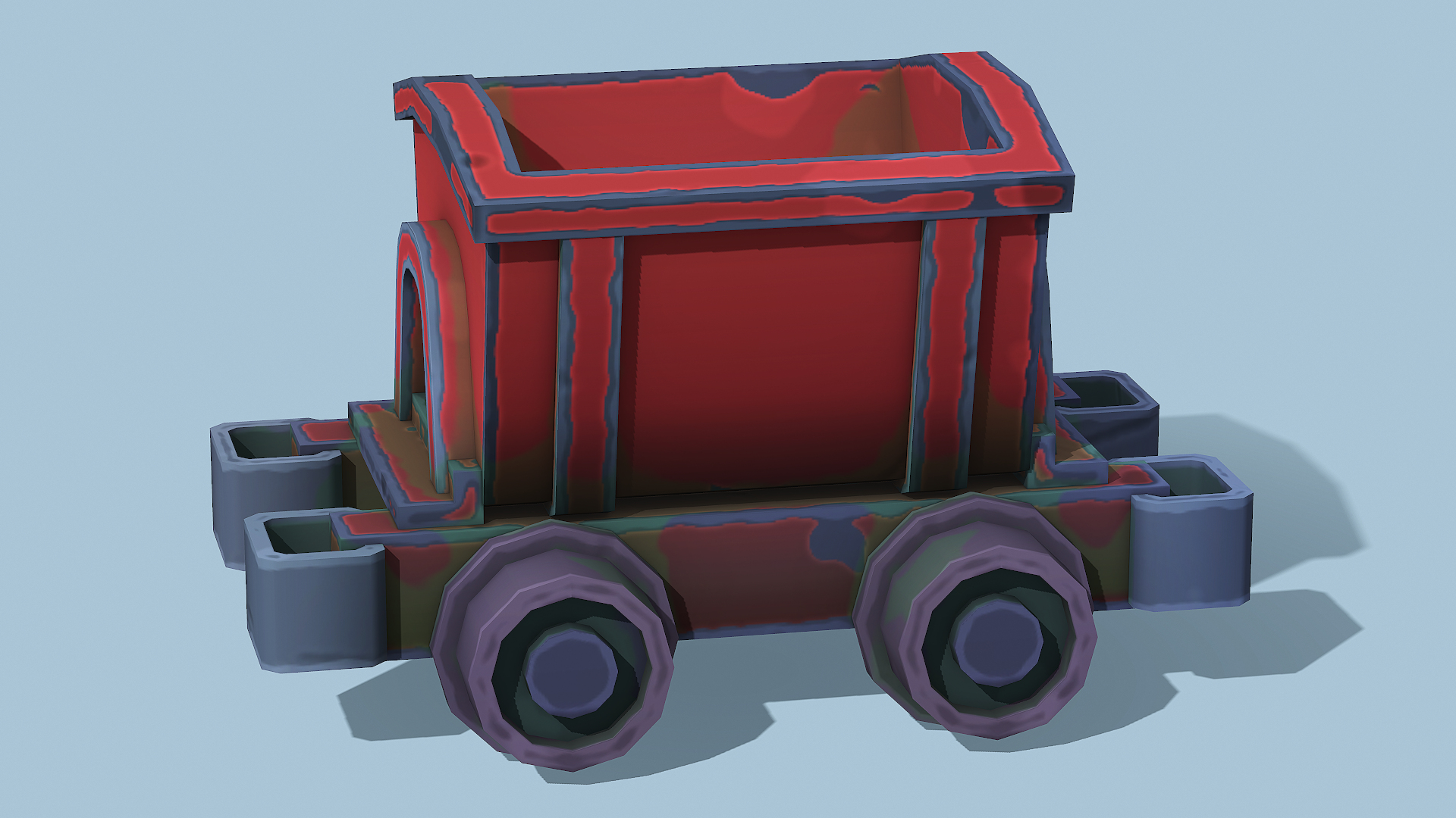 Stylized Mine Wagon - PBR Game Ready 3D Model - TurboSquid 2049879