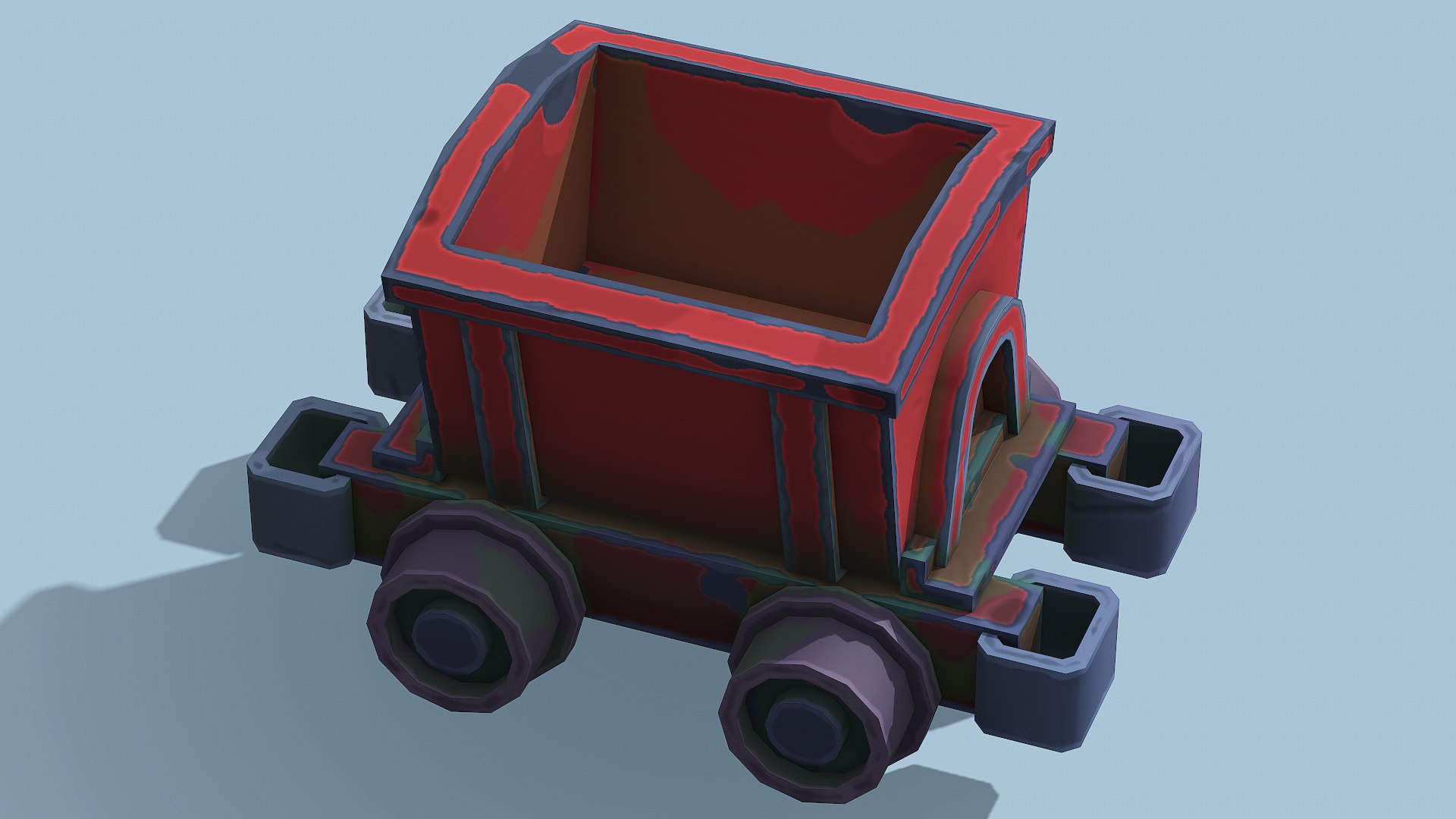 Stylized Mine Wagon - PBR Game Ready 3D Model - TurboSquid 2049879