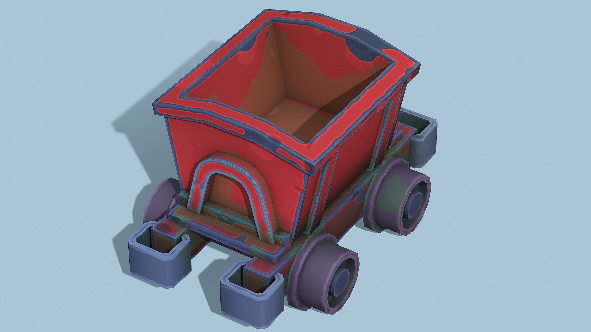 Stylized Mine Wagon - PBR Game Ready 3D Model - TurboSquid 2049879