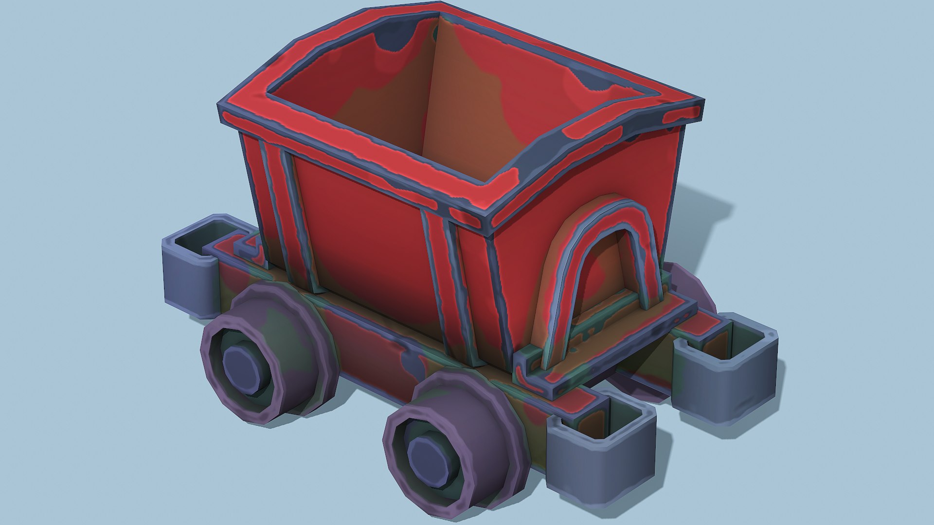 Stylized Mine Wagon - PBR Game Ready 3D Model - TurboSquid 2049879