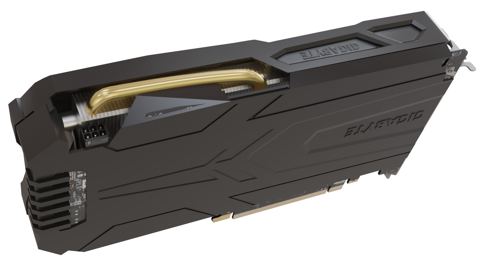 Graphics Card Gigabyte Windforce GTX 1050 Ti 3D - TurboSquid 2117996