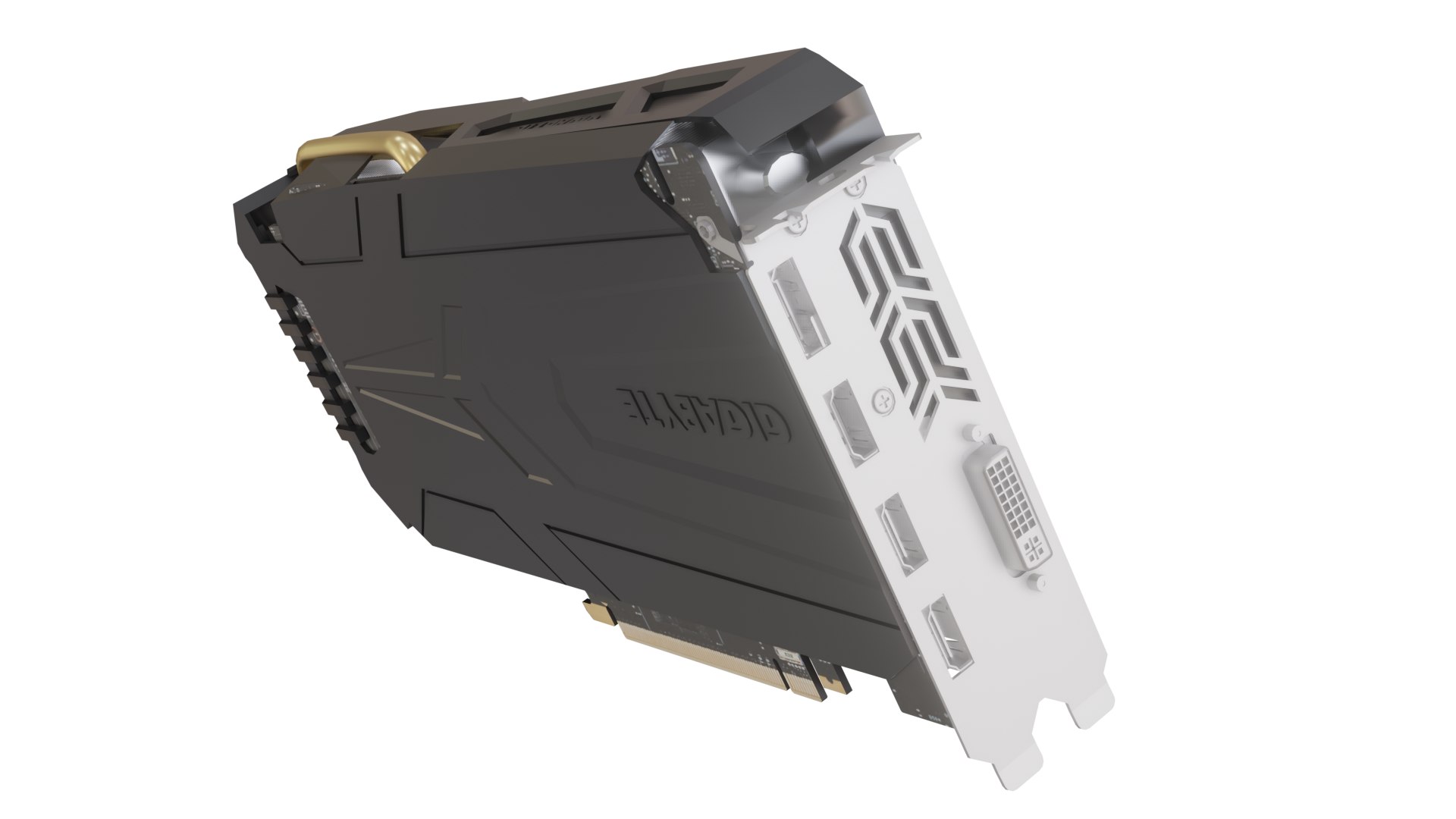 Graphics Card Gigabyte Windforce GTX 1050 Ti 3D - TurboSquid 2117996