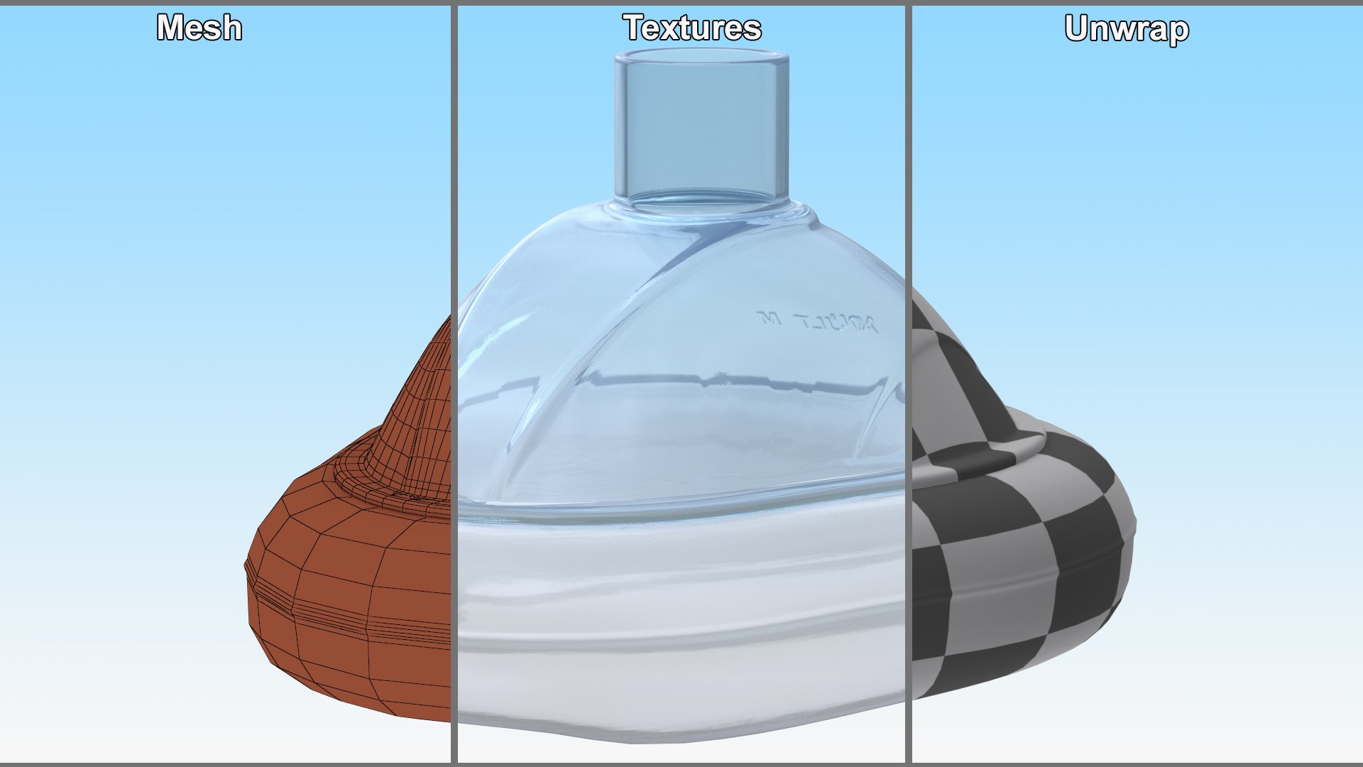 Adult CPR Face Mask 3D Model - TurboSquid 2300510