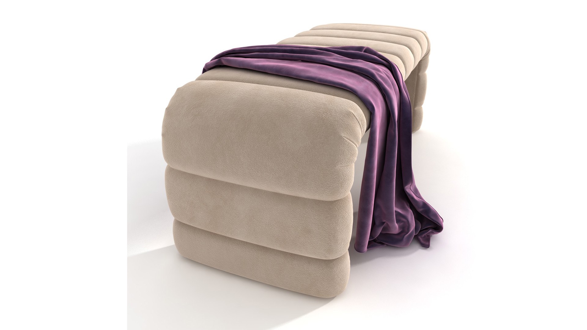 3D Mitchell Gold Bob Williams CALLAN CHANNEL TUFTED BENCH - TurboSquid ...