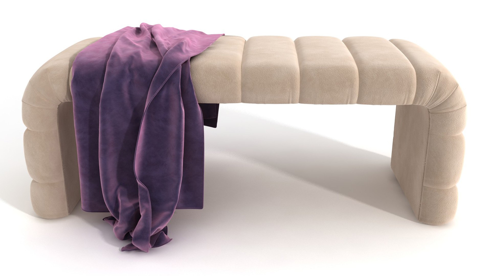 3D Mitchell Gold Bob Williams CALLAN CHANNEL TUFTED BENCH - TurboSquid ...