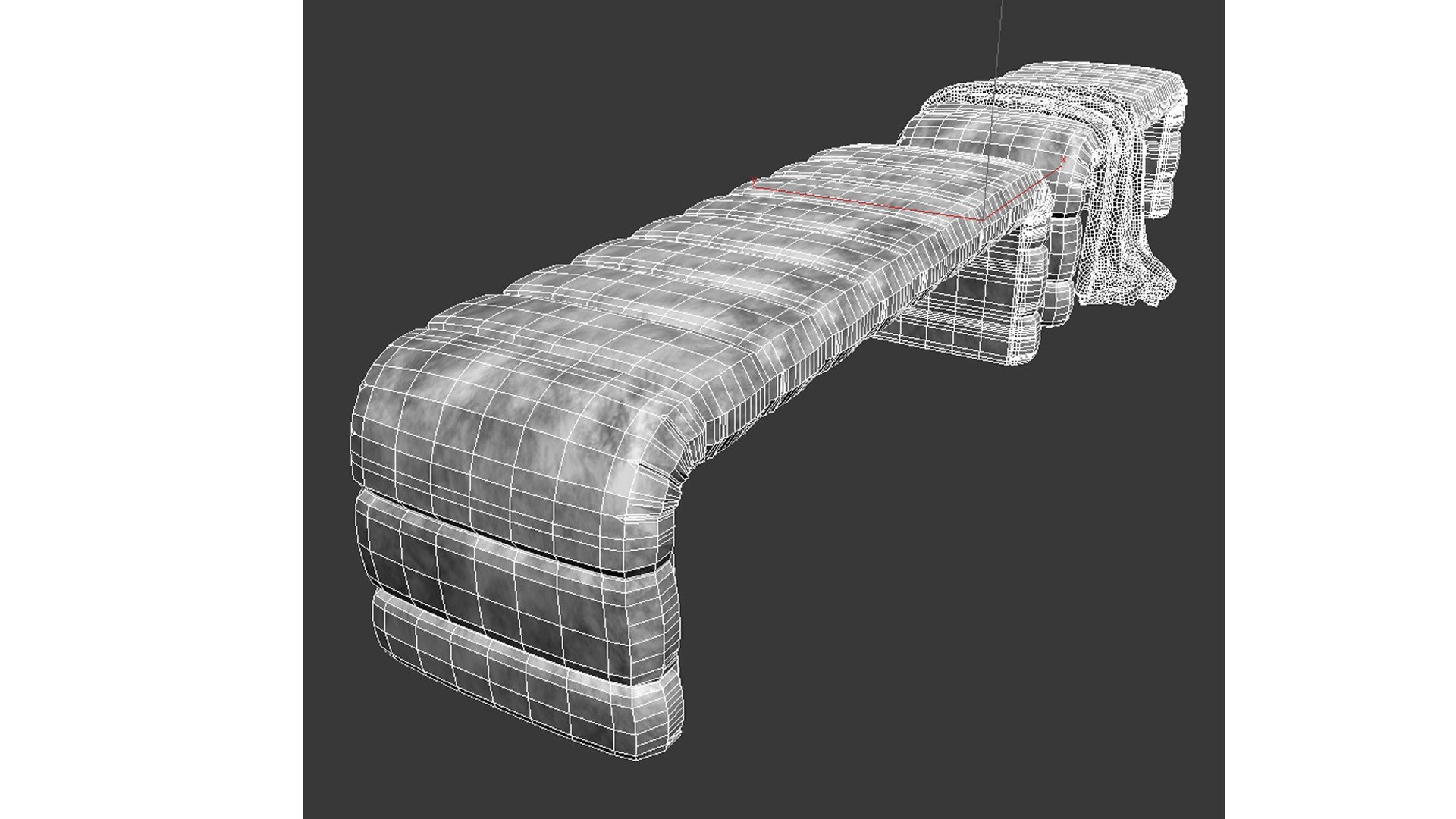 3D Mitchell Gold Bob Williams CALLAN CHANNEL TUFTED BENCH - TurboSquid ...