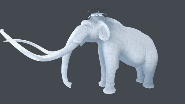 3D mammoth stylized model - TurboSquid 1598302