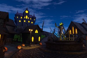 Free Blender Haunted-House Models | TurboSquid