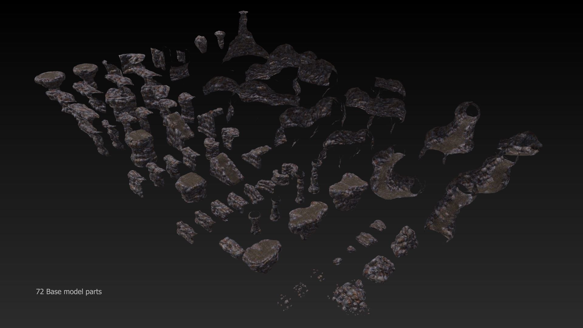 3D Game Ready Cave Interior Tileset - TurboSquid 1859581