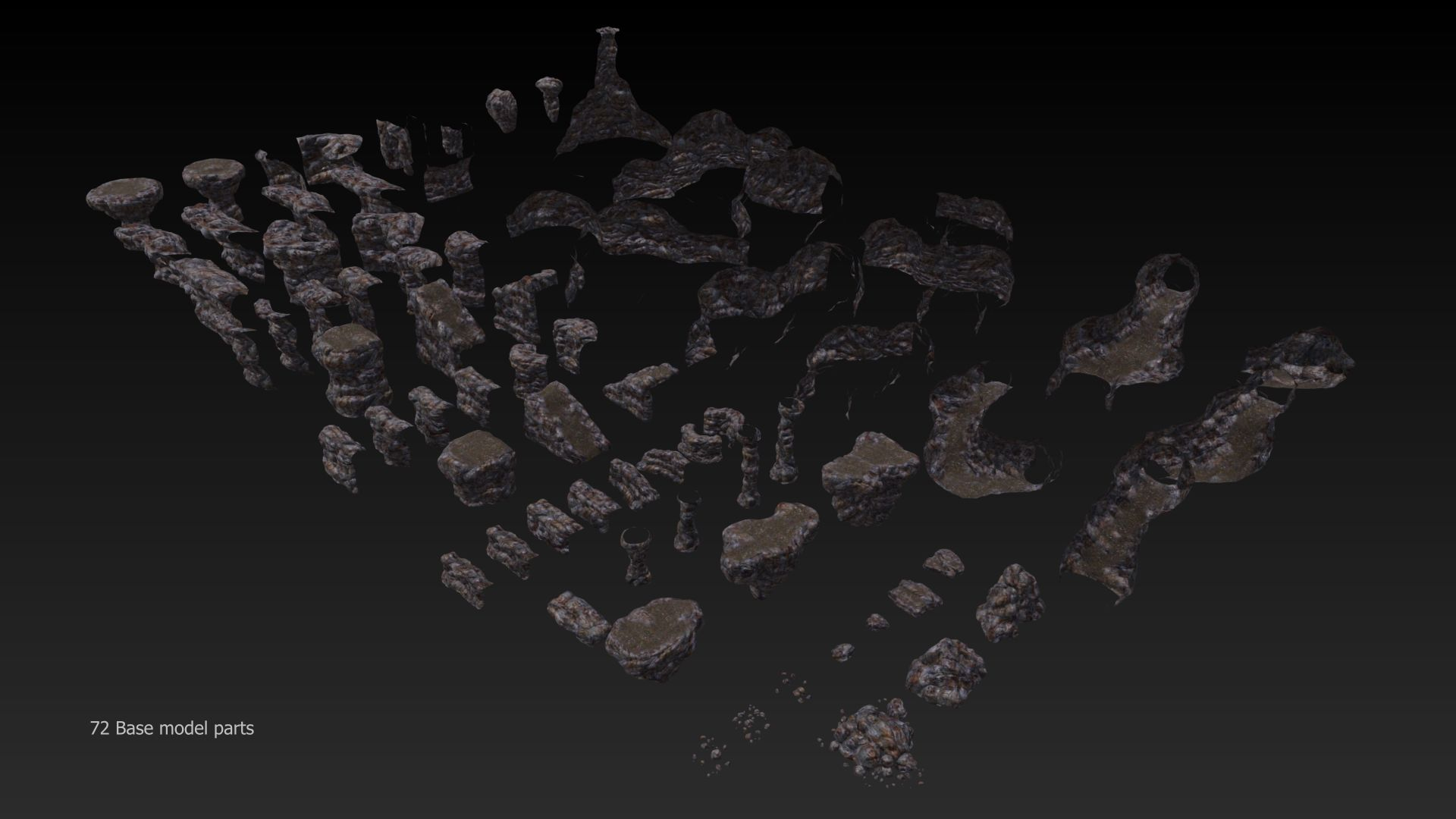 3D Game Ready Cave Interior Tileset - TurboSquid 1859581