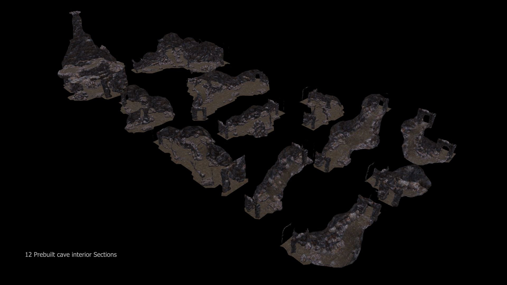 3D Game Ready Cave Interior Tileset - TurboSquid 1859581