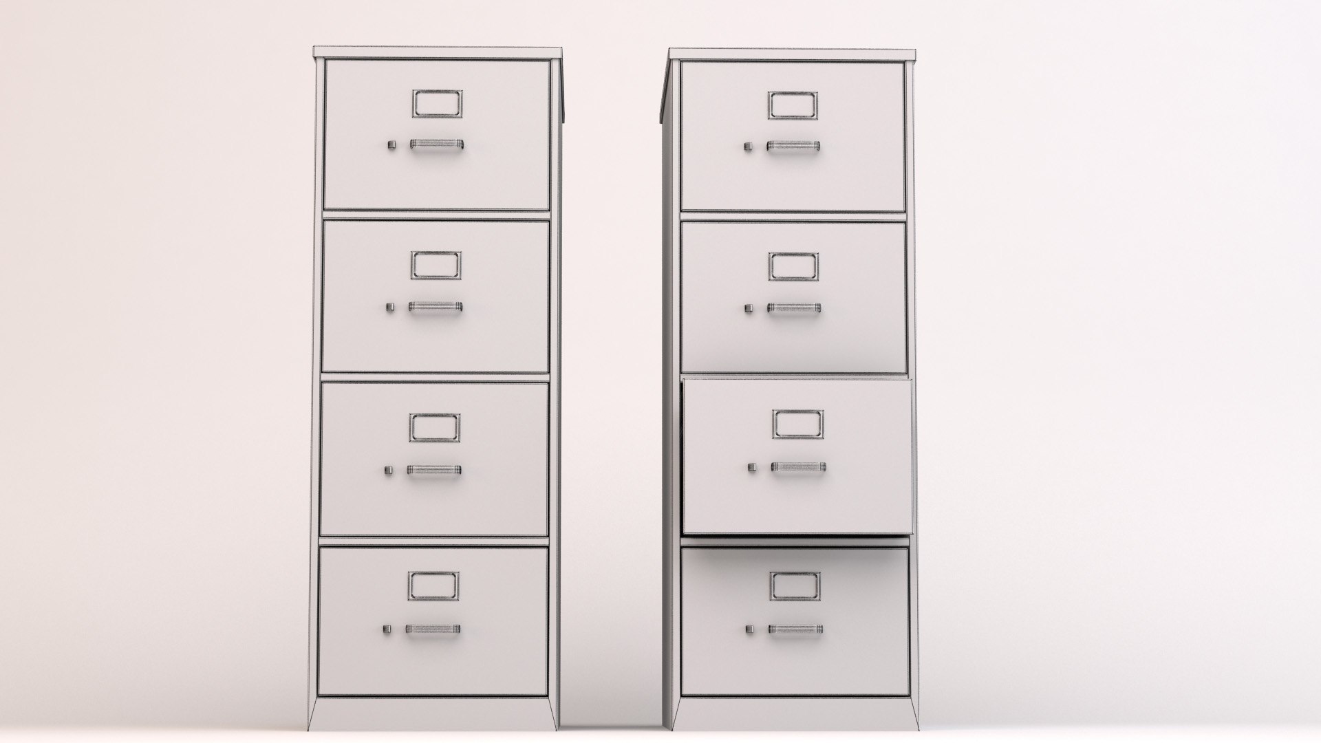 3D Filing Cabinet Model - TurboSquid 1523811
