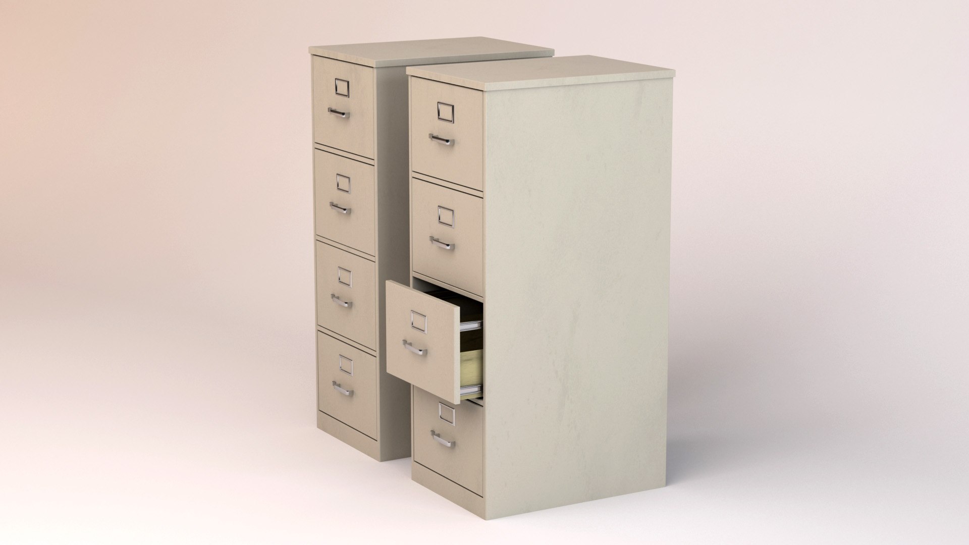 3D Filing Cabinet Model - TurboSquid 1523811