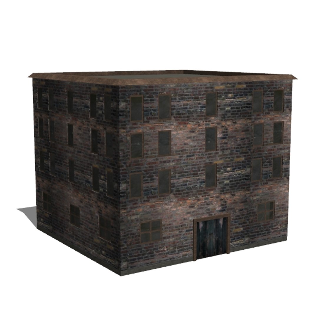 3d Model Victorian Workhouse