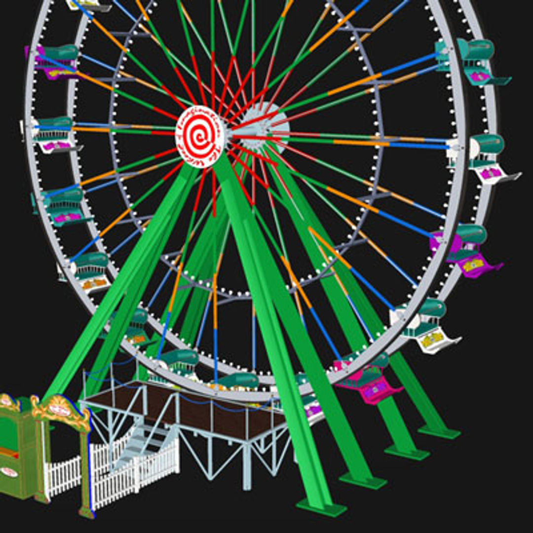 ferris wheel 3d model