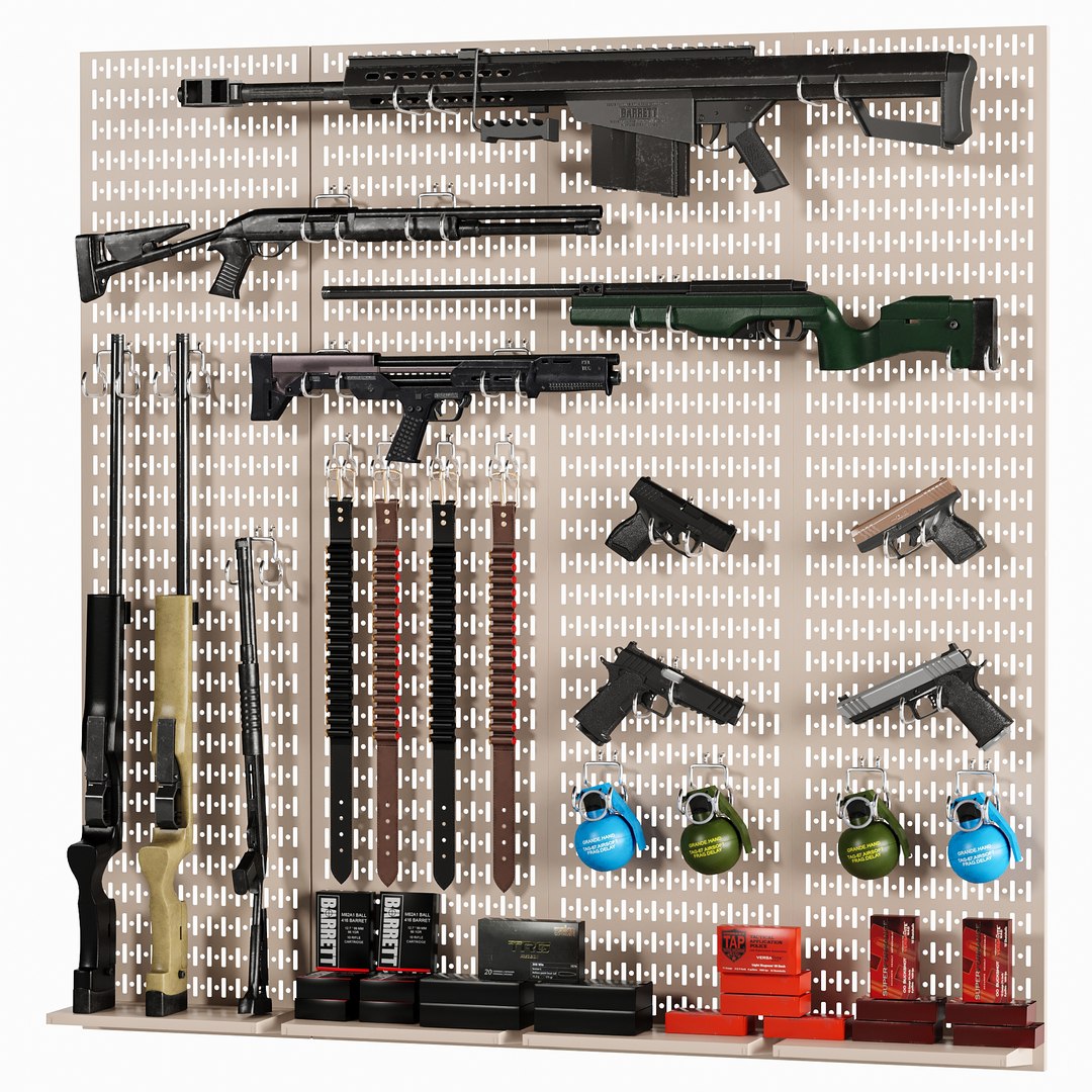 3D Store Show Case 6 Gun Store Model - TurboSquid 2097806