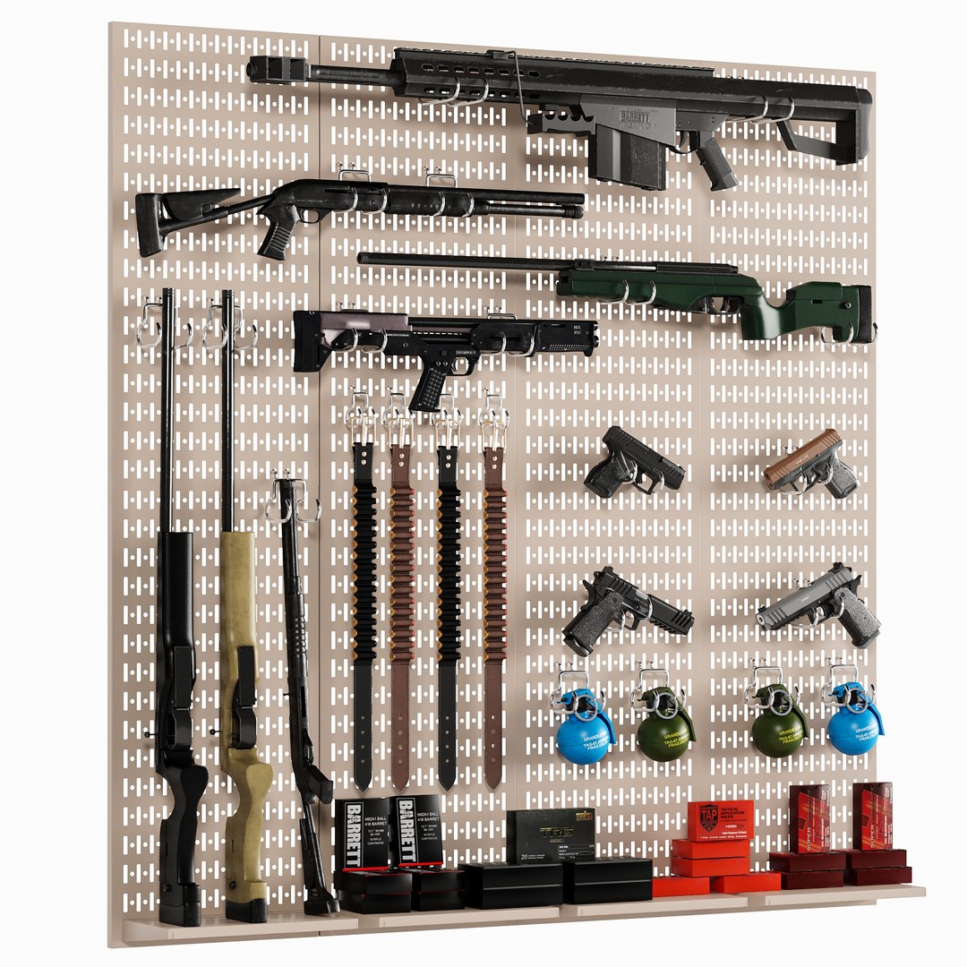 3D Store Show Case 6 Gun Store Model - TurboSquid 2097806