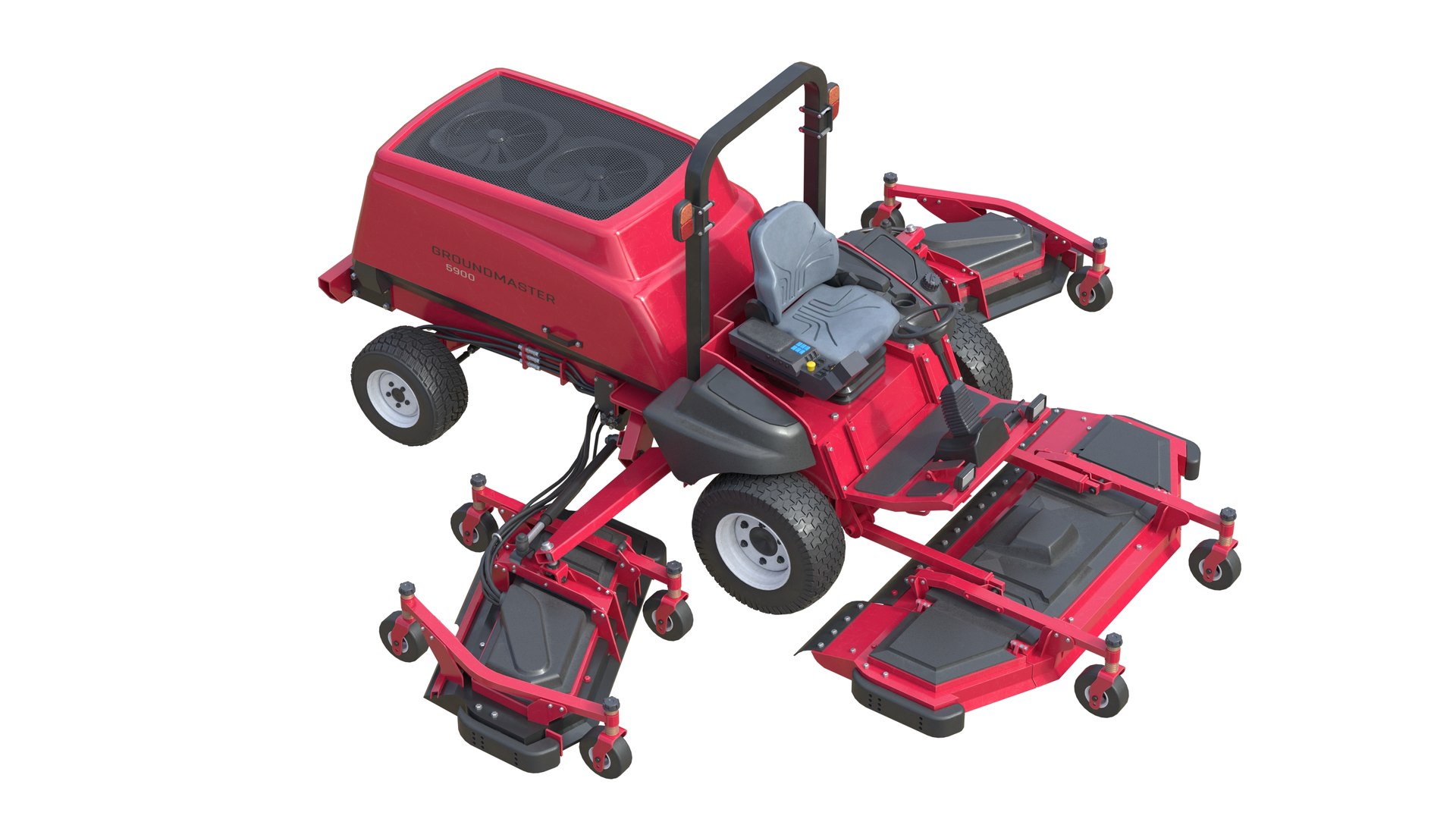Toro Groundsmaster 5900 D Rotary Mower Model - TurboSquid 2540713