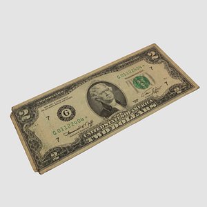3D Two Dollar Bill Models - Browse & Download Formats - TurboSquid