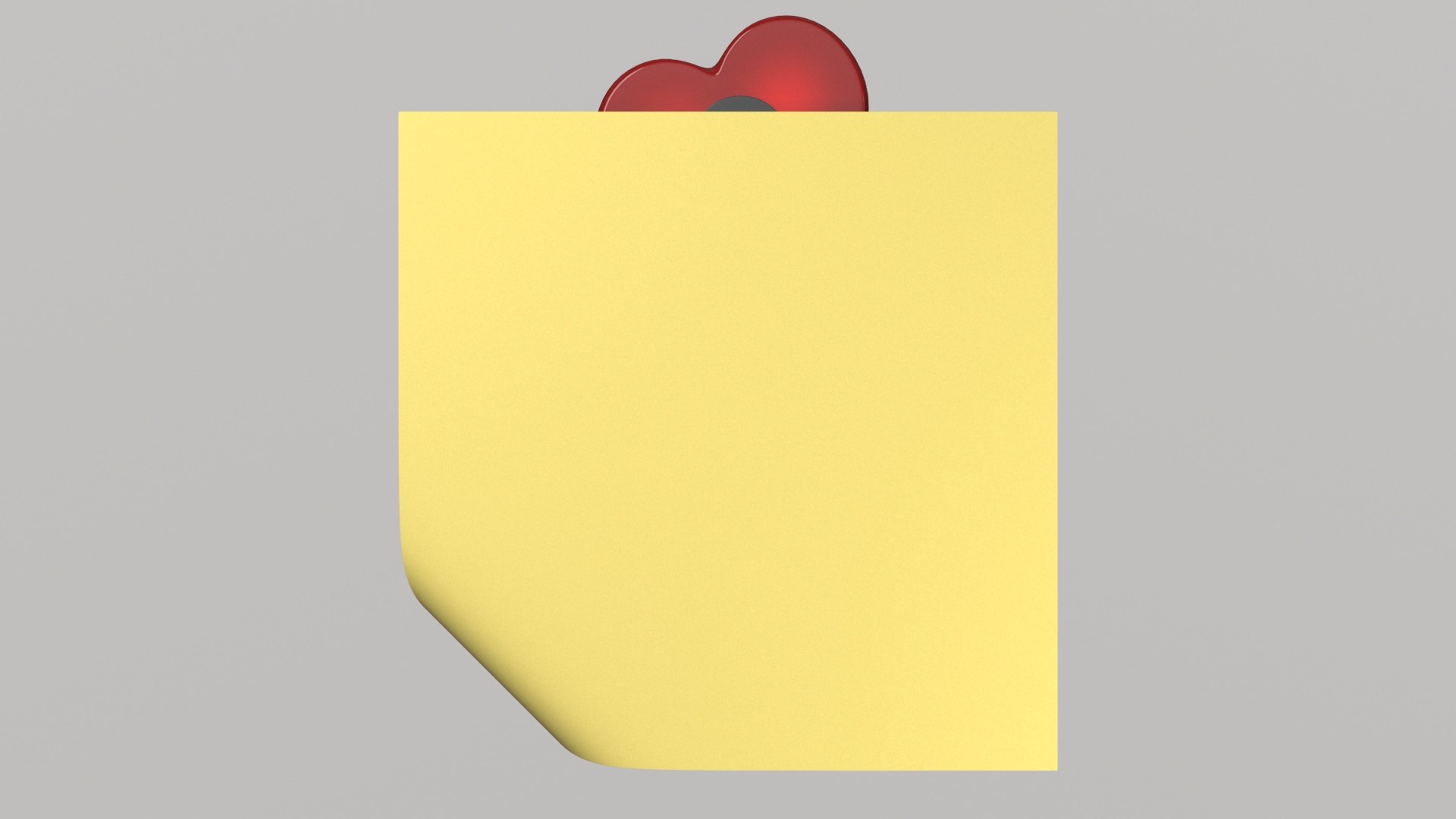 3D Sticky Note With Magnet PBR Model - TurboSquid 2130674