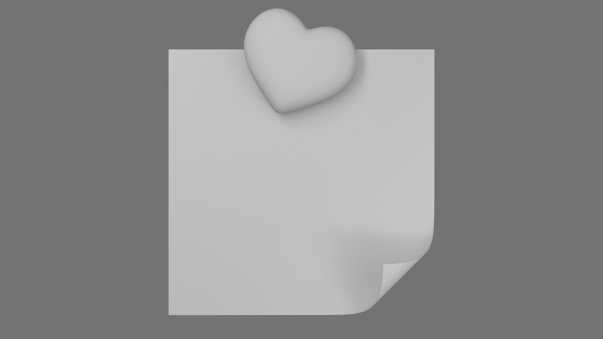 3D Sticky Note With Magnet PBR Model - TurboSquid 2130674