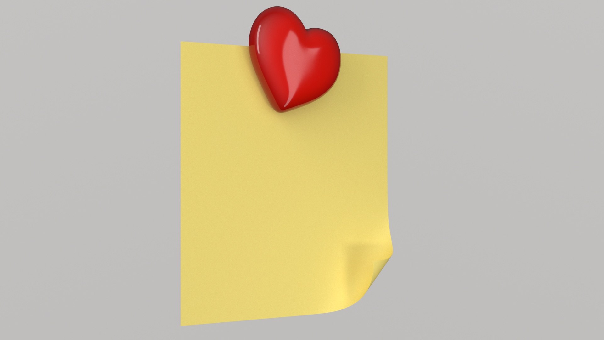 3D Sticky Note With Magnet PBR Model - TurboSquid 2130674