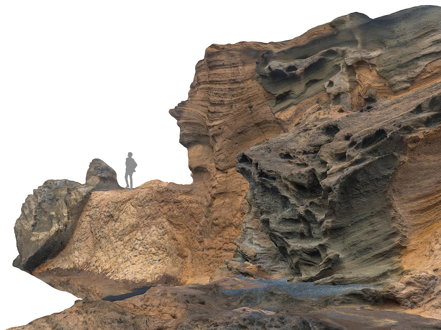 3d Model Ocean Cliffs 16k
