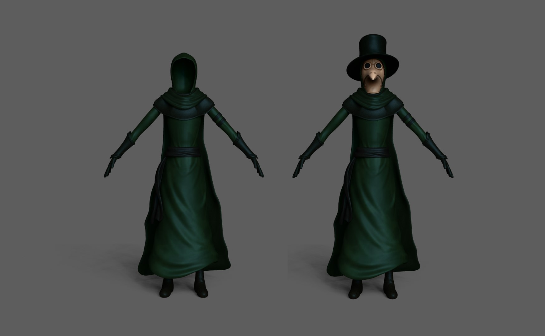 Outfit Character Design Plague Model - TurboSquid 1567643