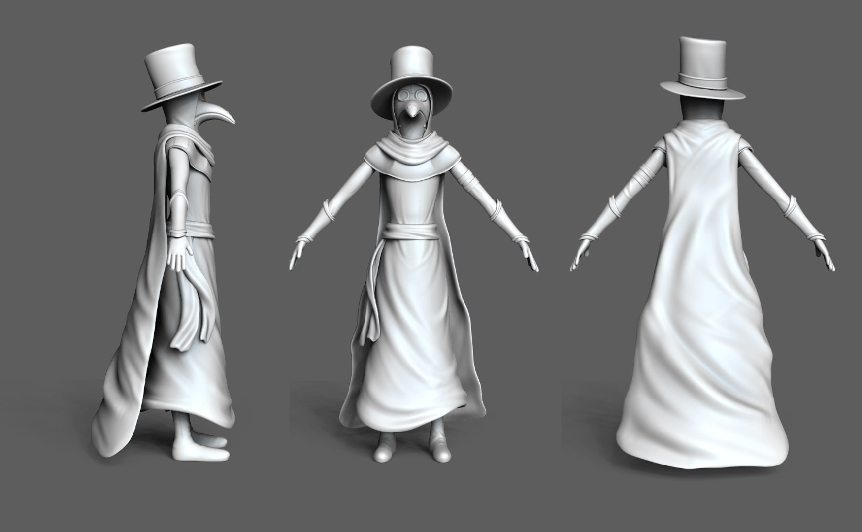 Outfit Character Design Plague Model - TurboSquid 1567643