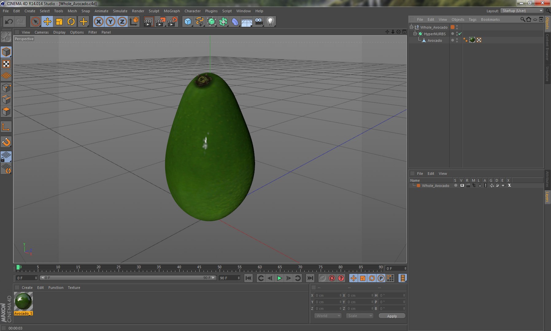 Avocado Realistic 3D Model - TurboSquid 1174170