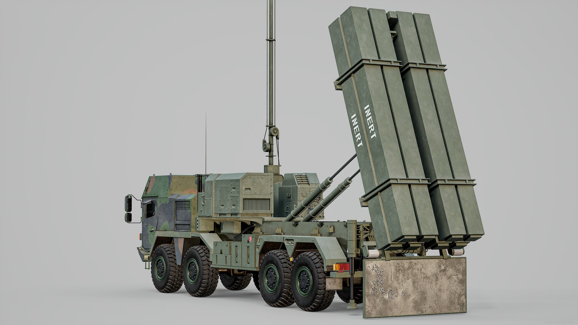 3D MEADS PAC-3 MSE Launcher Vehicle PBR Model - TurboSquid 2288612