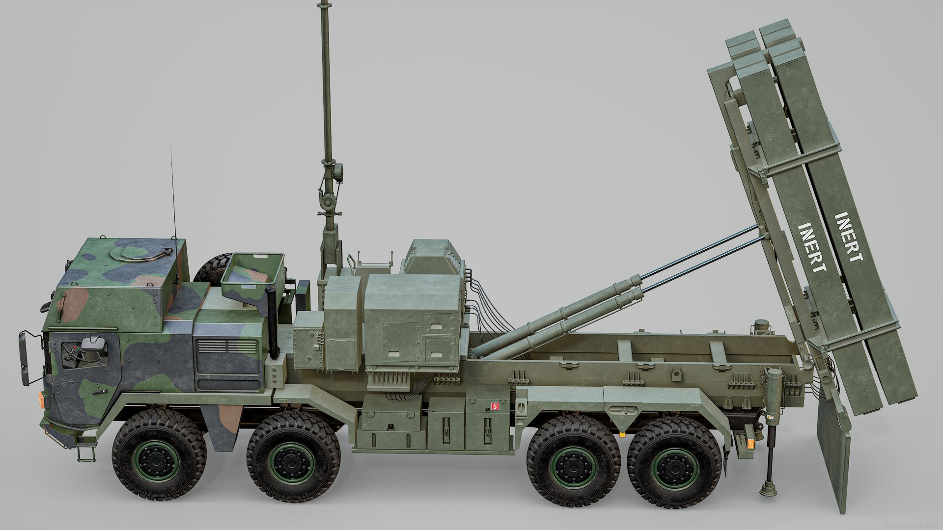 3D MEADS PAC-3 MSE Launcher Vehicle PBR Model - TurboSquid 2288612