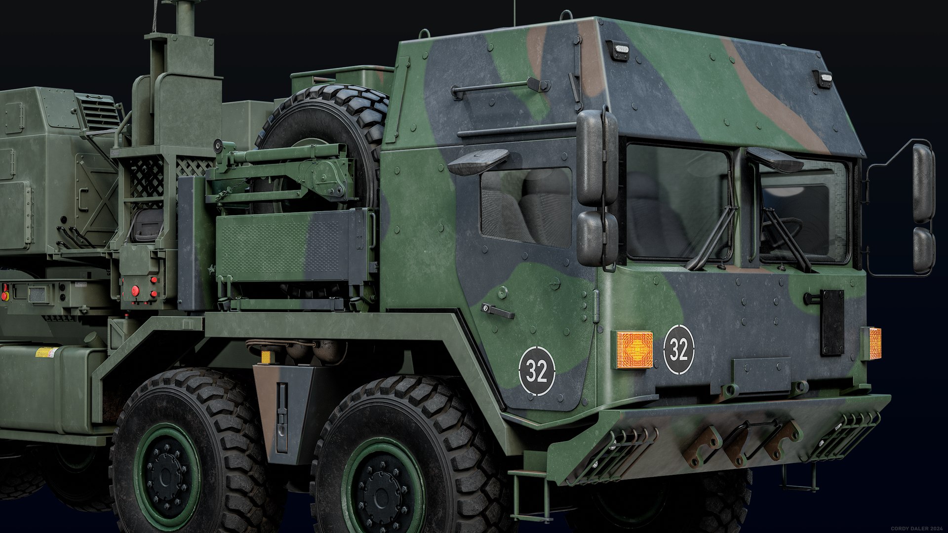 3D MEADS PAC-3 MSE Launcher Vehicle PBR Model - TurboSquid 2288612