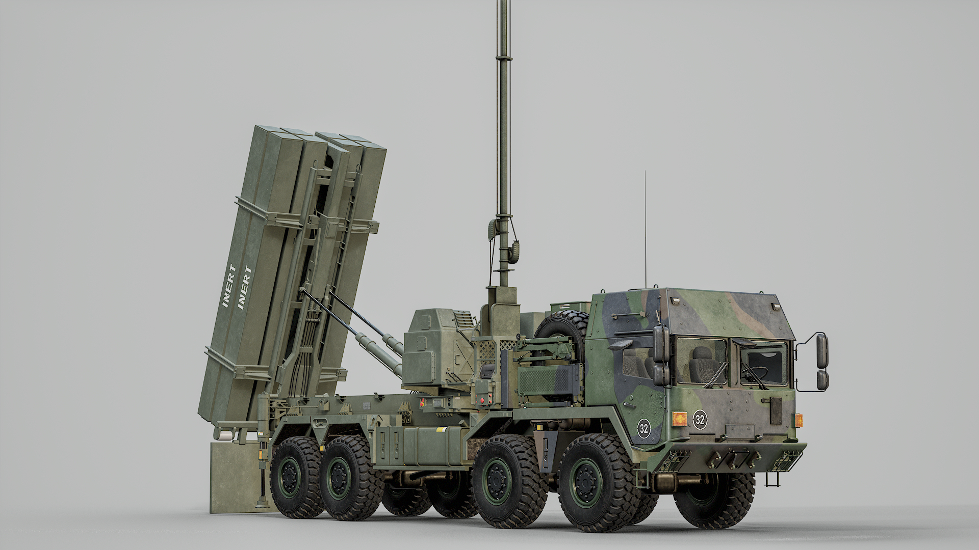 3D MEADS PAC-3 MSE Launcher Vehicle PBR Model - TurboSquid 2288612