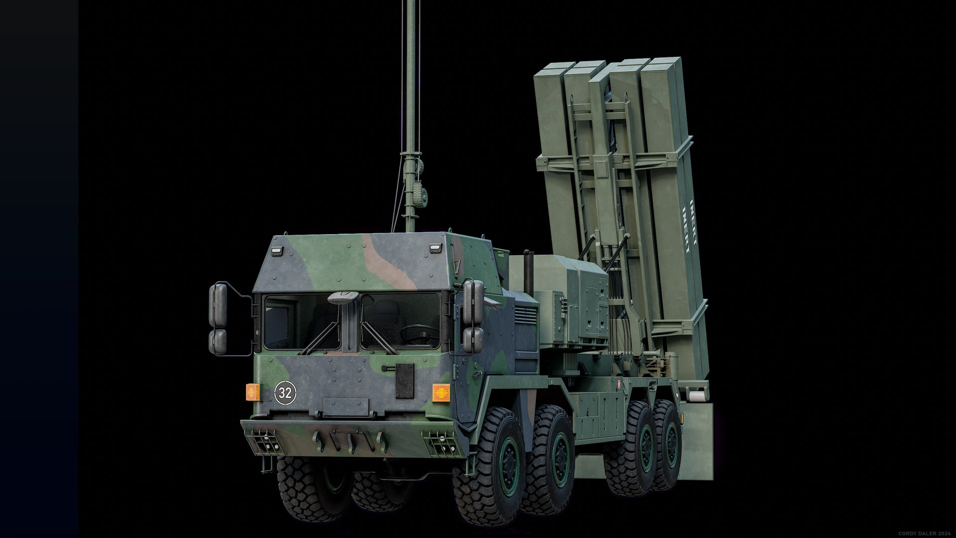 3D MEADS PAC-3 MSE Launcher Vehicle PBR Model - TurboSquid 2288612