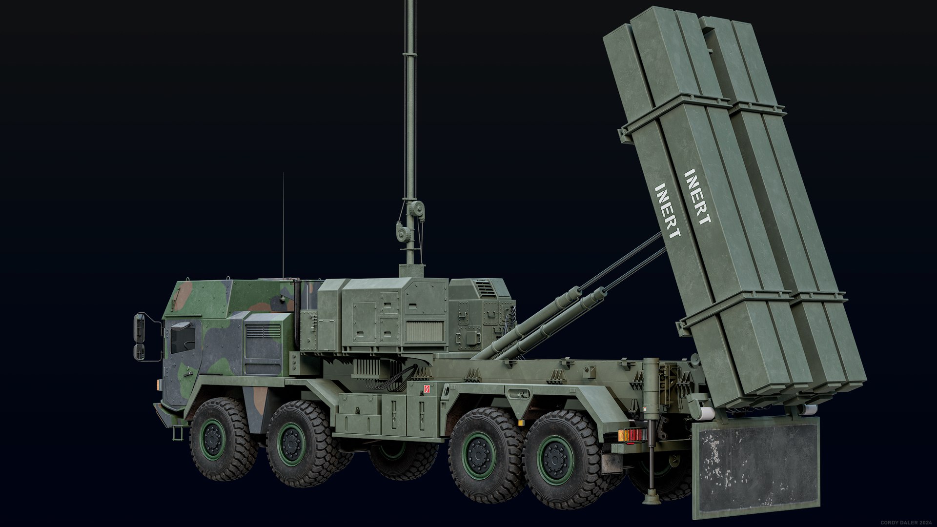 3D MEADS PAC-3 MSE Launcher Vehicle PBR Model - TurboSquid 2288612