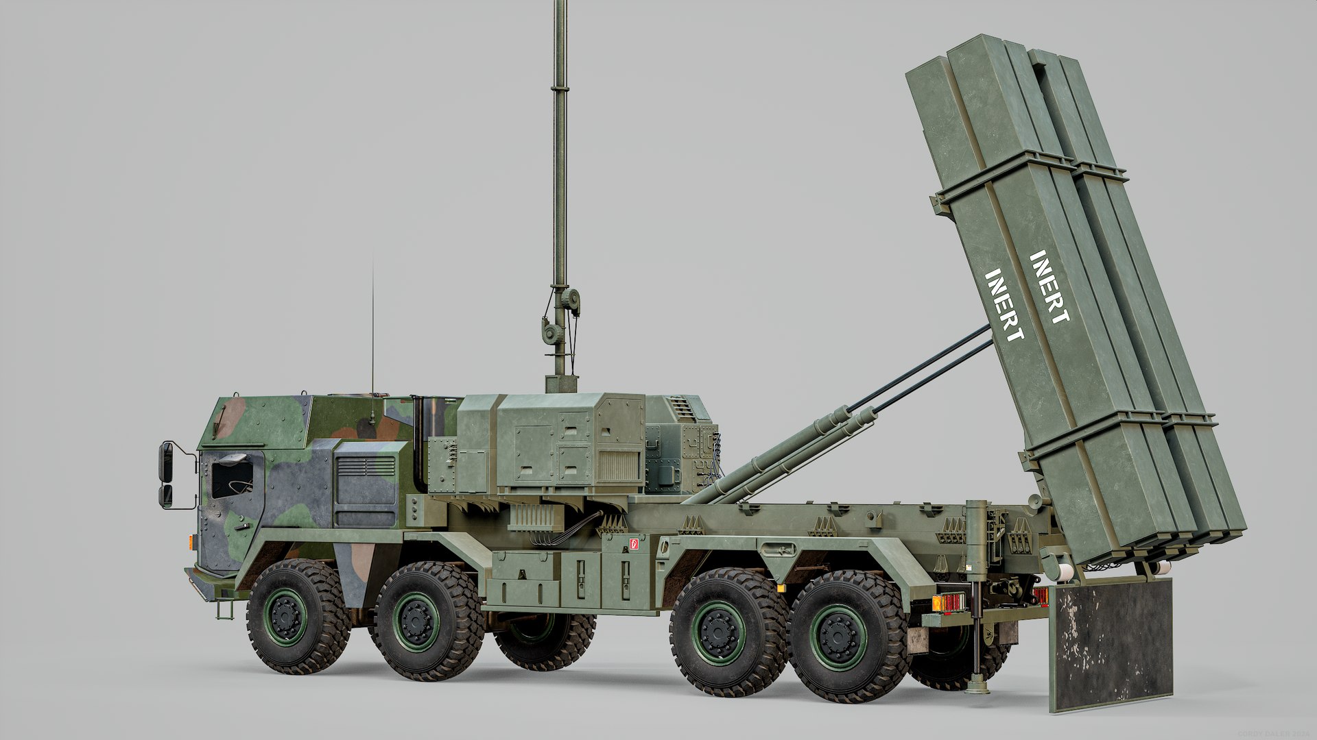 3D MEADS PAC-3 MSE Launcher Vehicle PBR Model - TurboSquid 2288612